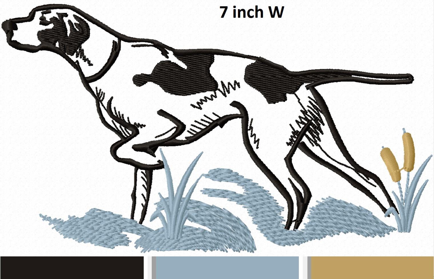 Hunting Dog Pointing Breed Machine Embroidery Design, This is Not a ...