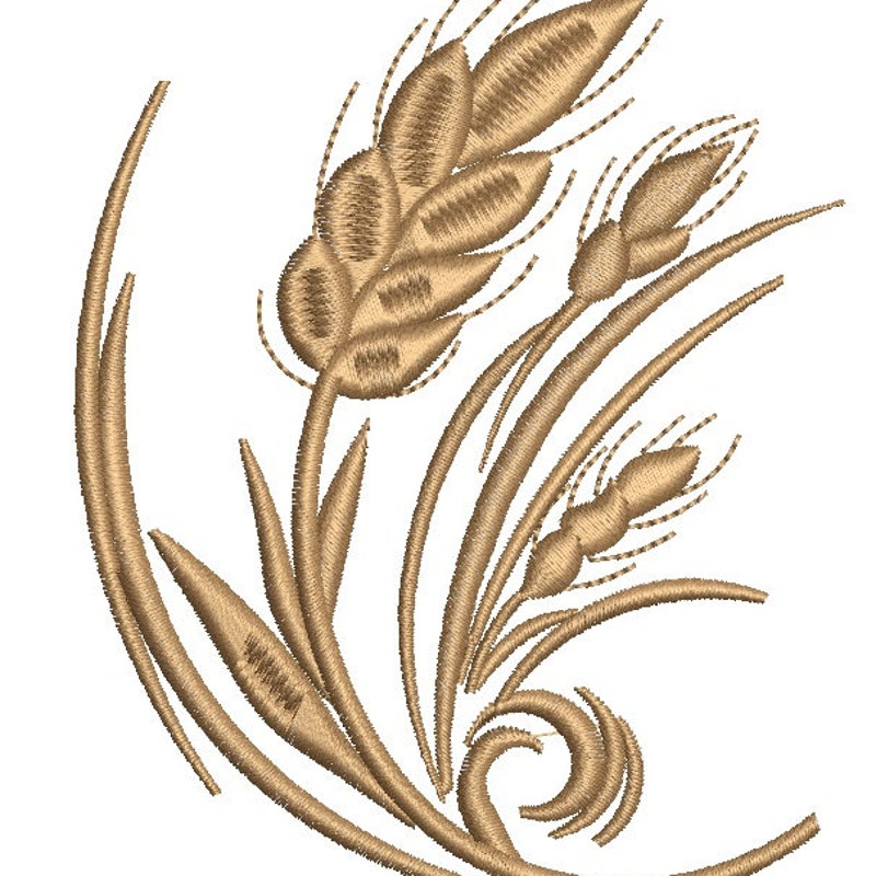Wheat Embroidery - Etsy
