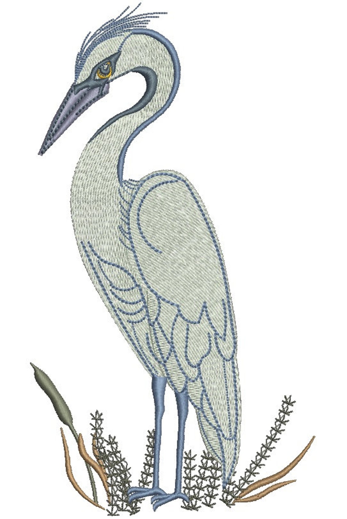 Heron Machine Embroidery Design, This is Not a Real Product, These Are ...