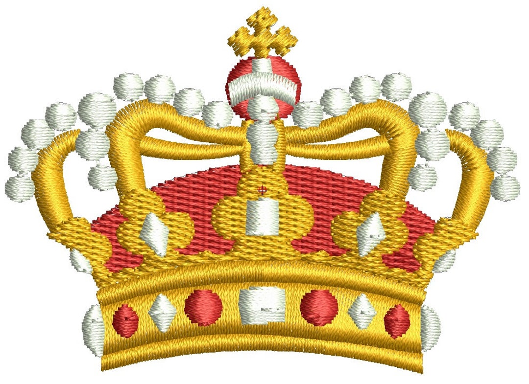 Mini Small Crown Machine Embroidery Design, This is Not a Real Product ...