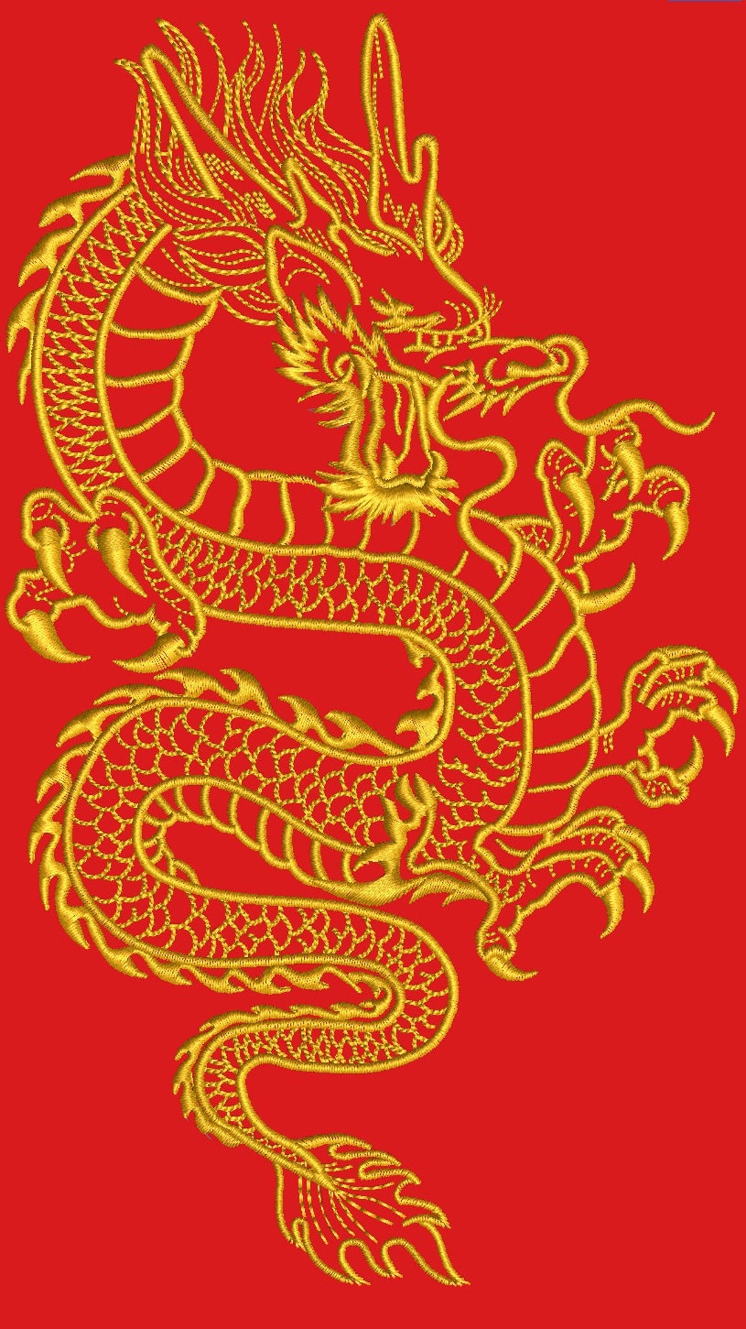 Oriental Dragon Eastern Dragon, Large Sizes Machine Embroidery Design ...