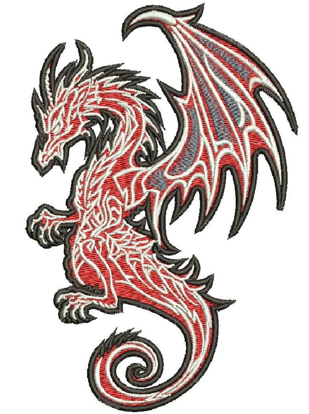 Dragon Machine Embroidery Design, This is Not a Real Product, These Are ...