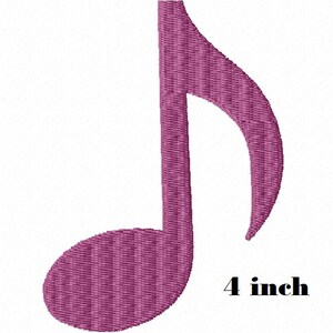 Music Note Machine Embroidery Design, This is Not a Real Product, These ...
