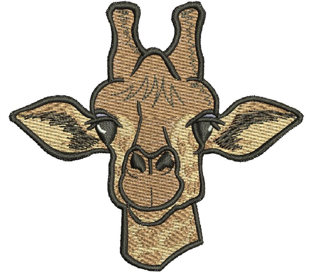Giraffe Machine Embroidery Design, This is Not a Real Product, These ...