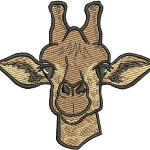 Giraffe Machine Embroidery Design, This is Not a Real Product, These ...