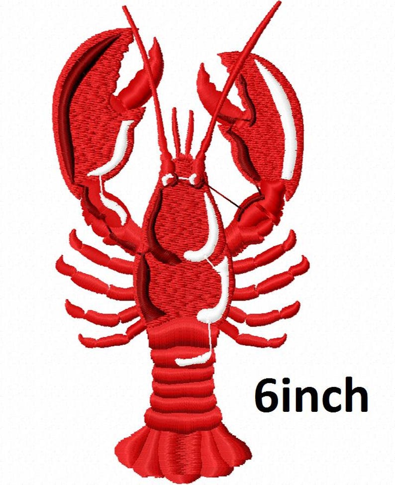 Lobster Machine Embroidery Design - Etsy