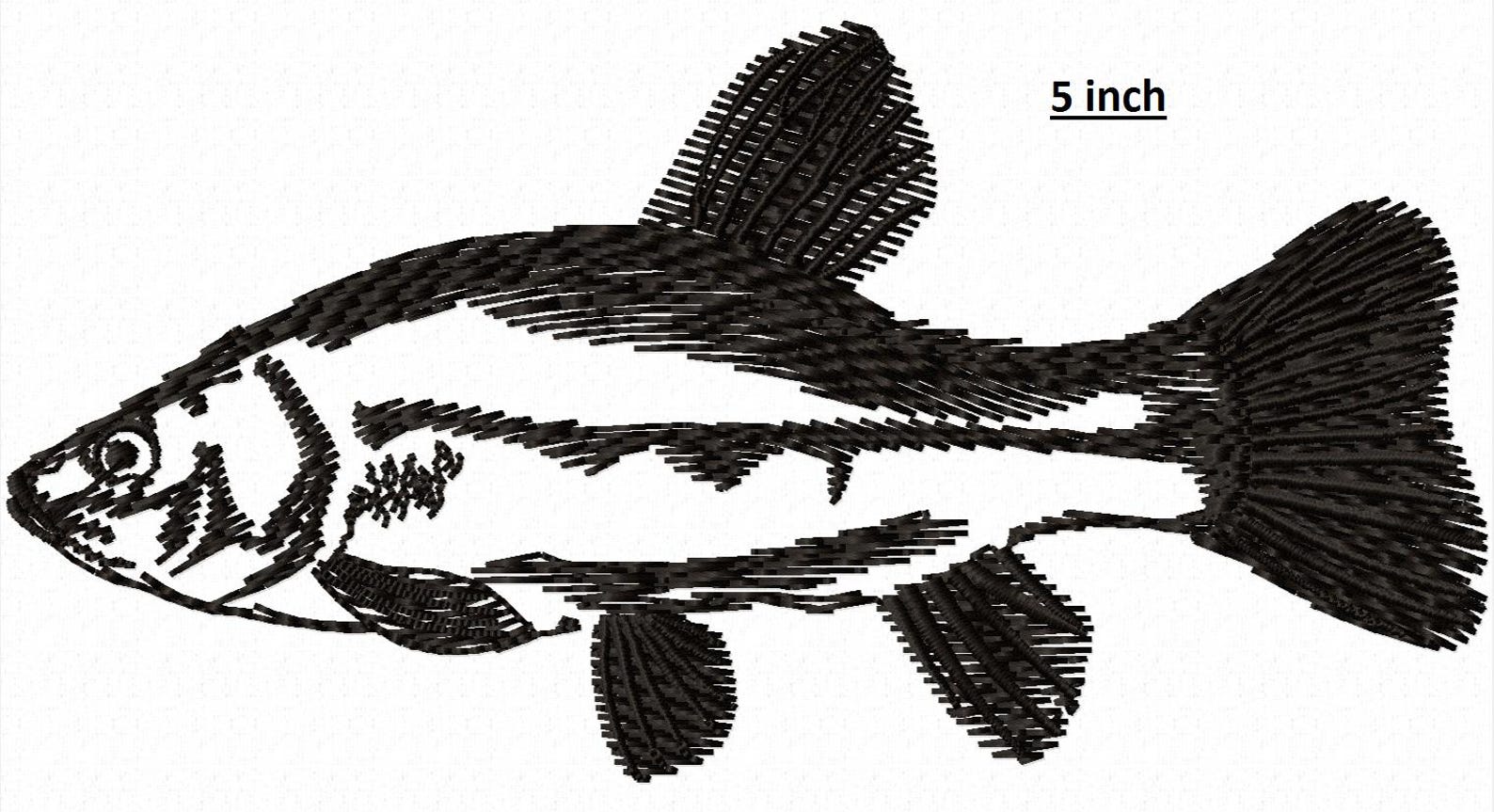 Tench Fish Machine Embroidery Design Instant Download, This is Not a ...