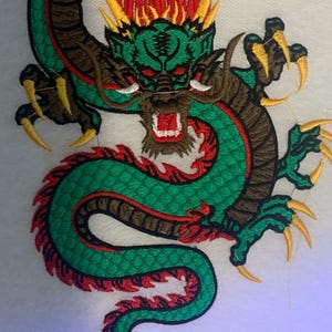 Dragon Eastern Dragon, Large Sizes Machine Embroidery Design, This is ...