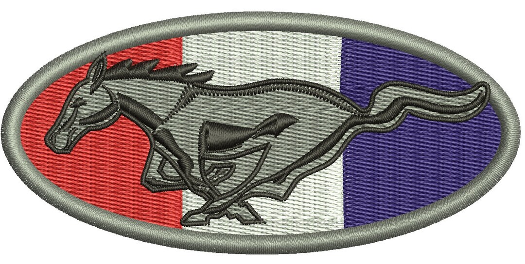 Mustang Machine Embroidery Design, This is Not a Real Product, These ...