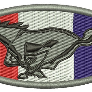 Mustang Machine Embroidery Design, This is Not a Real Product, These ...