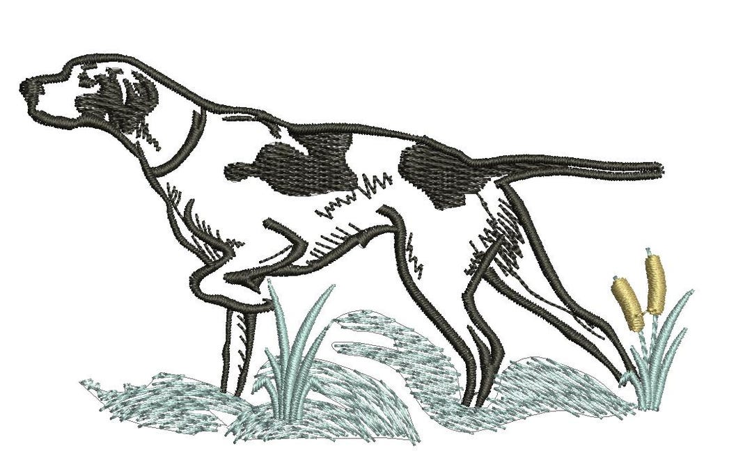 Hunting Dog Pointing Breed Machine Embroidery Design, This is Not a ...