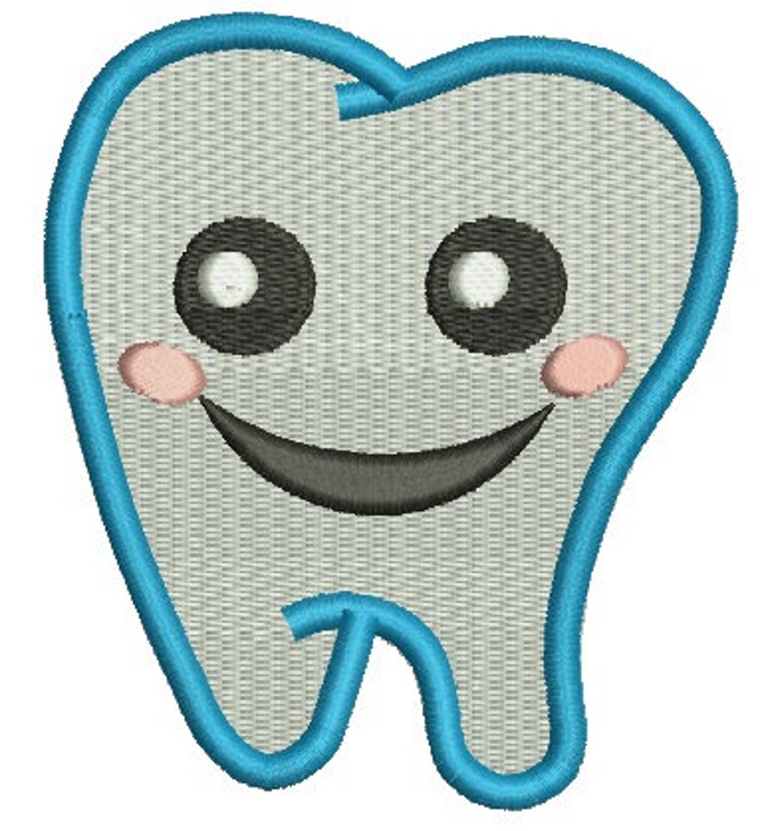 Tooth Machine Embroidery Design, This is Not a Real Product, These Are ...