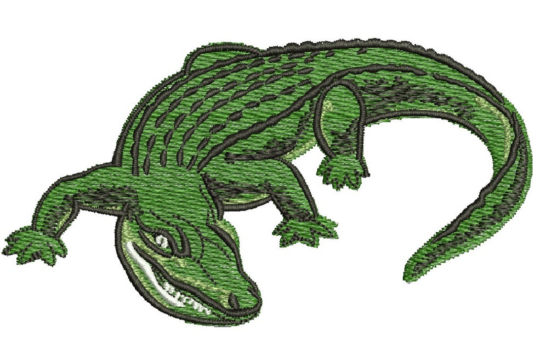 Crocodile Alligator Machine Embroidery Design, This is Not a Real ...