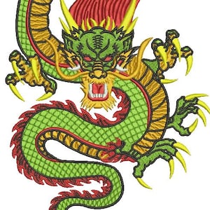 Dragon Eastern Dragon, Large Sizes Machine Embroidery Design, This is ...