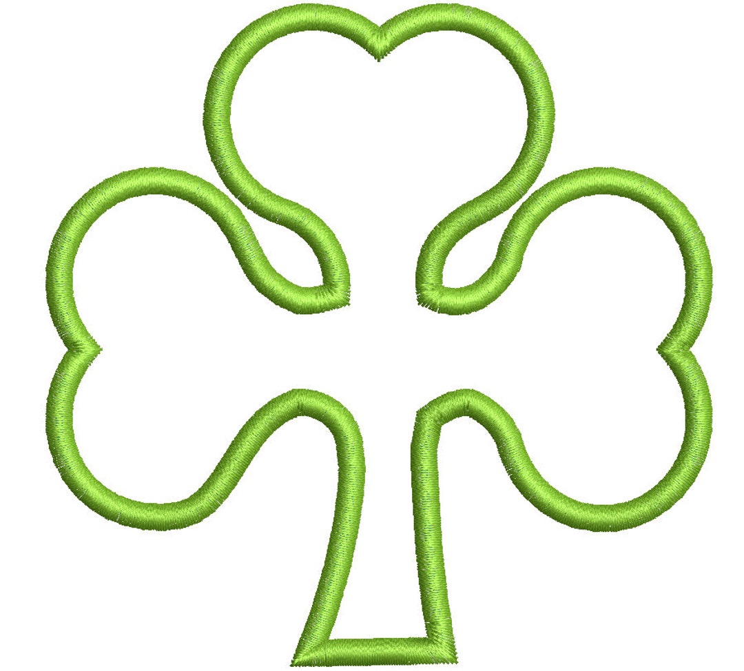 Shamrock Applique Machine Embroidery Design, This is Not a Real Product ...