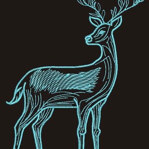 Deer Machine Embroidery Design, This is Not a Real Product, These Are ...