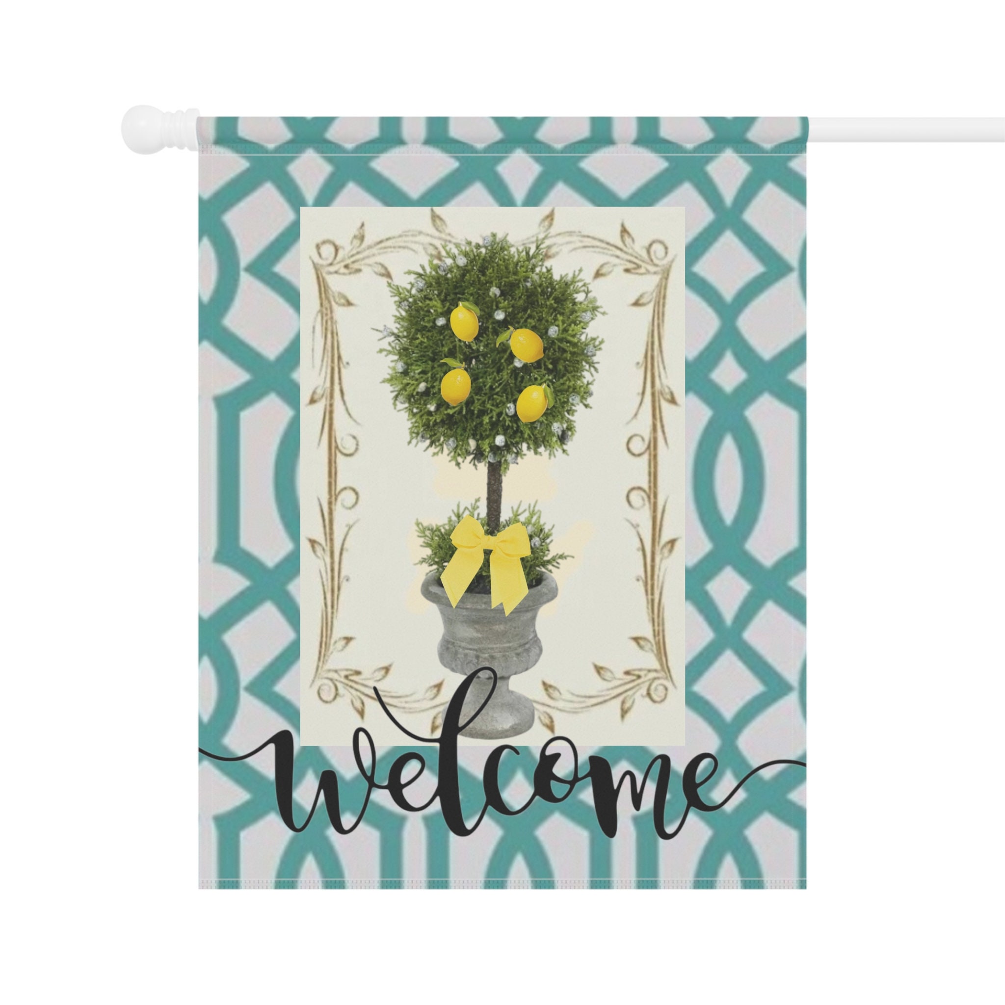 Lemon Topiary Garden & House Banner Flags - Etsy
