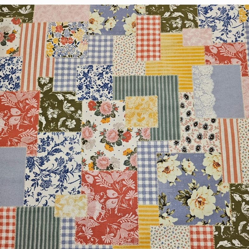 Patchwork Fabric - Etsy