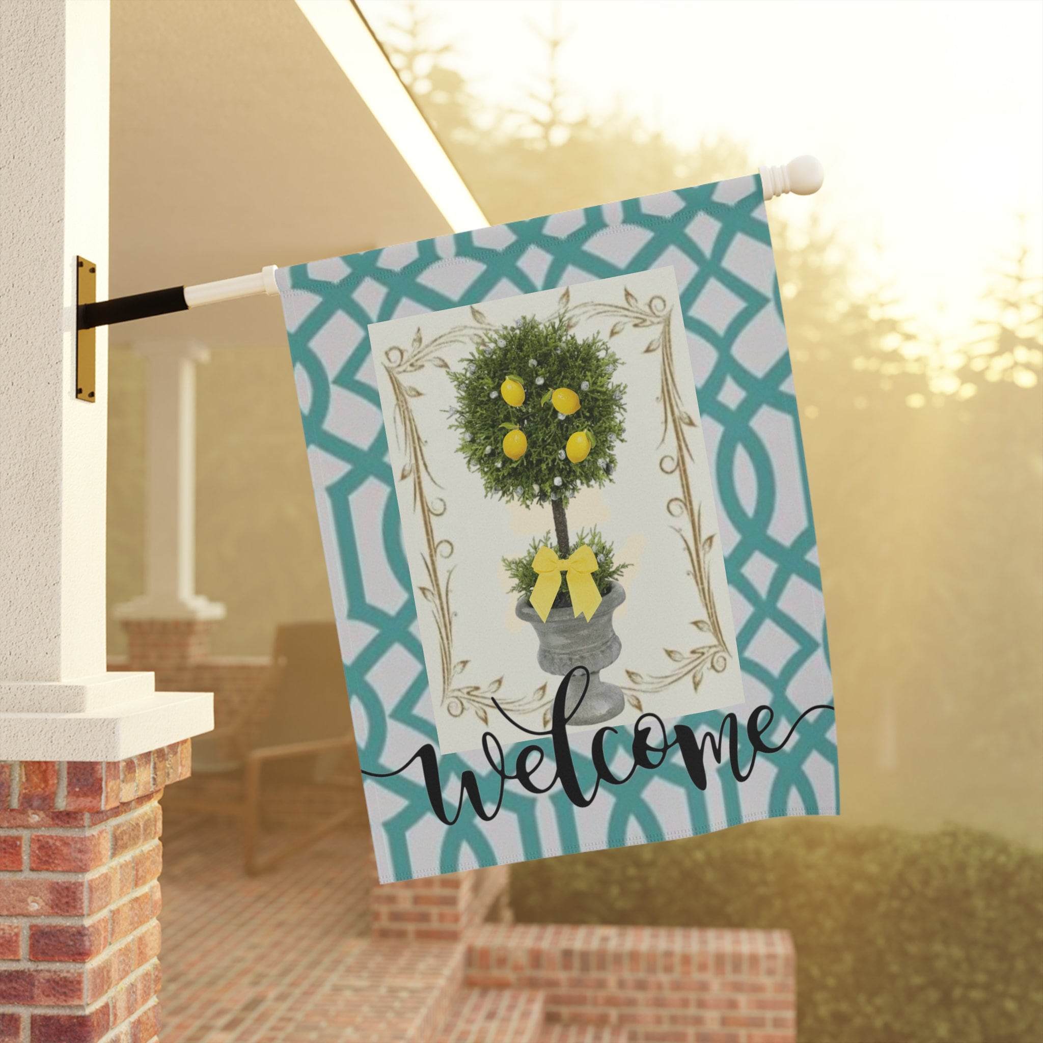Lemon Topiary Garden & House Banner Flags - Etsy