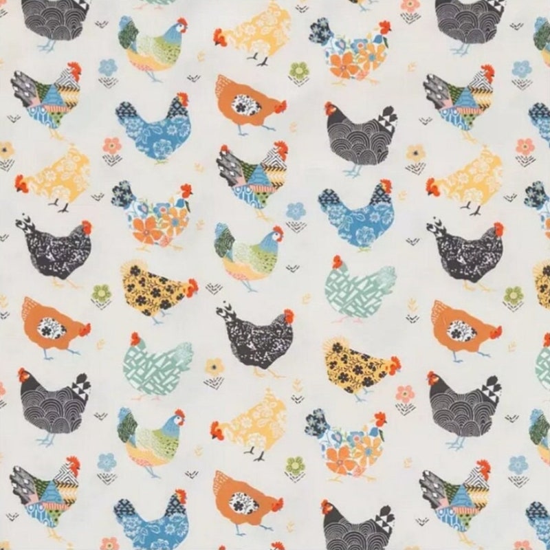 Chicken Fabric - Etsy