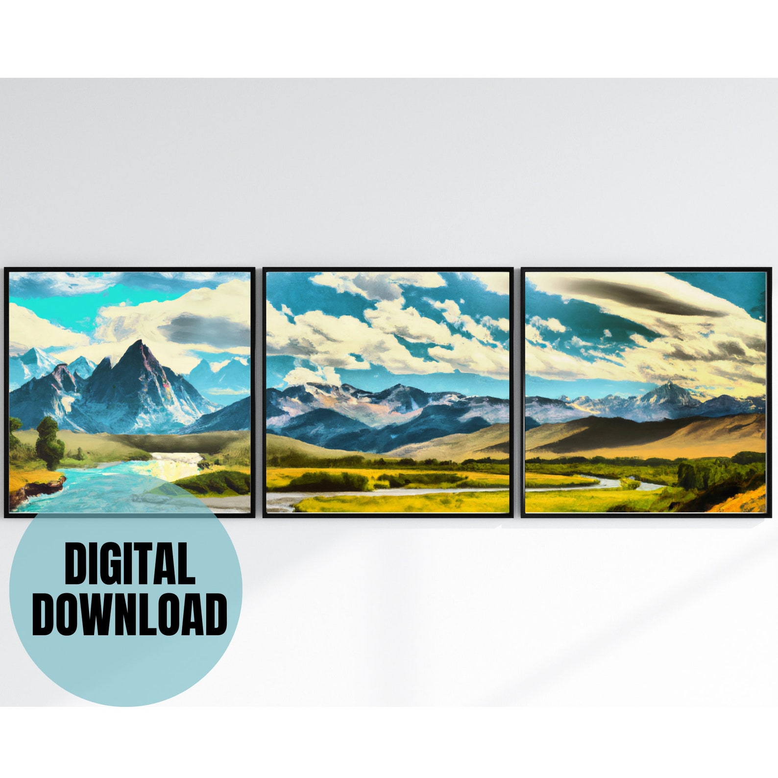 Serene Reflections: 3-piece Japanese Tryptic Wall Art Set - Etsy