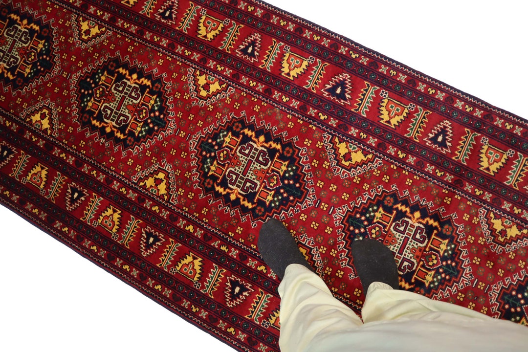 14 Ft Runner Rug S: 3'0x14'4 Ft Turkmen Top Quality Waziri Design ...