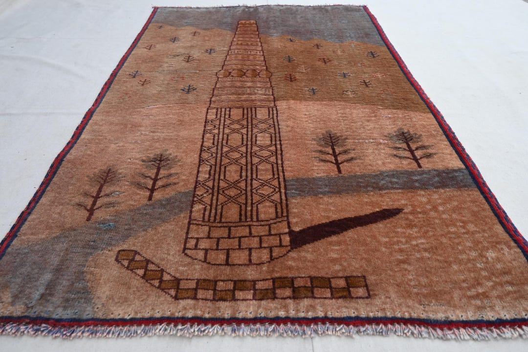 1920s Antique Rug- Handmade Rug- Brown Area Rug 2'6x3'10" Vintage Art ...