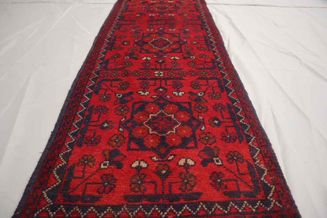 S: 1'10x4'10 Ft Handmade Rug - Afghan Runner Rug - Vintage Rug - Khal ...