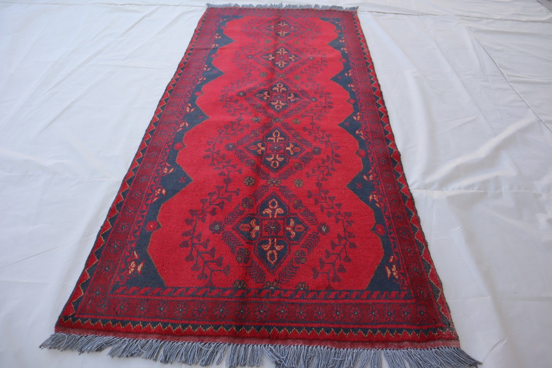 6 Ft Runner Turkmen Bukhara Rug S: 3'3'x6'1 Ft Afghan Runner Rug ...