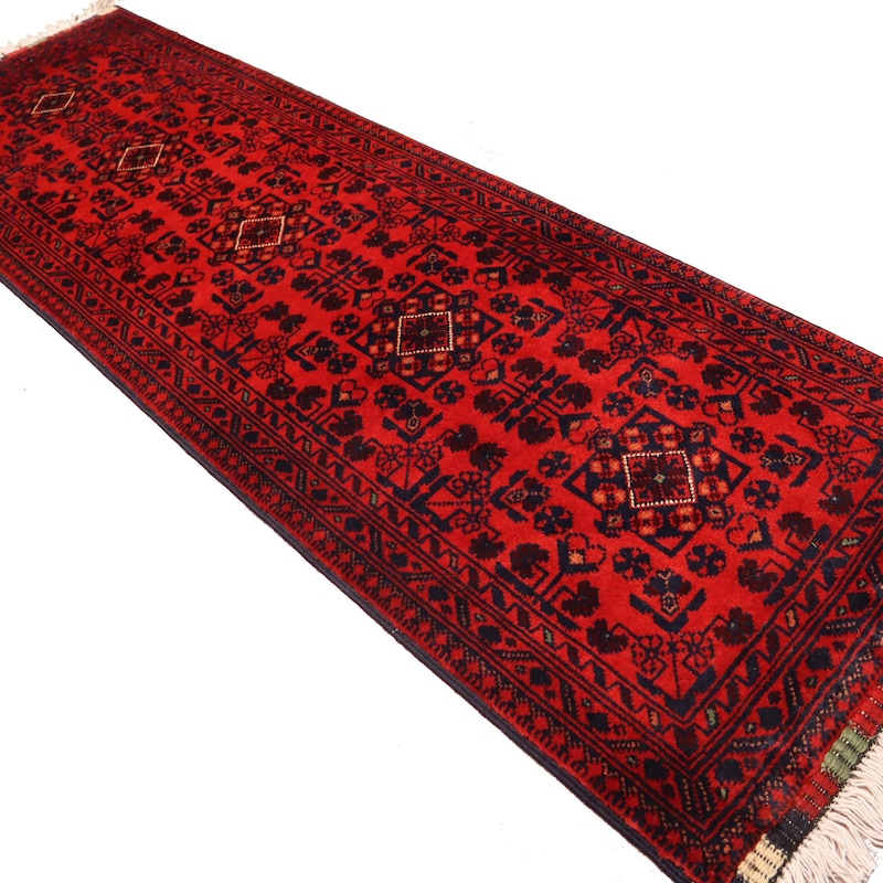 2x5 Oriental Rug Red - Etsy