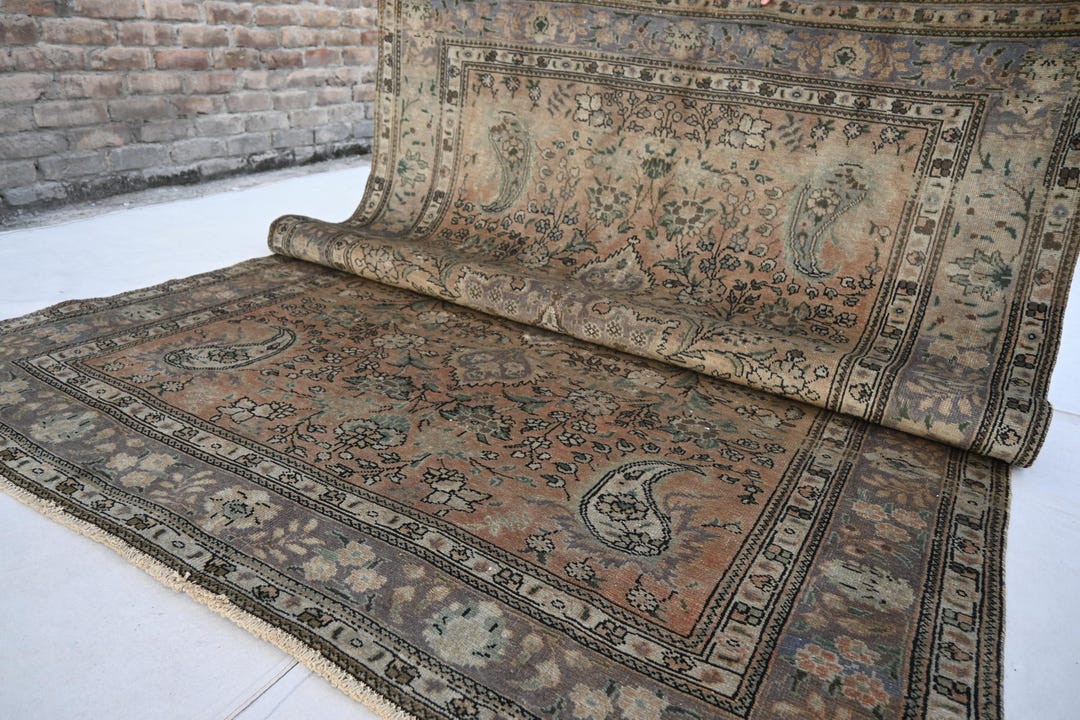 1920s Antique Rug 8'8x6'3 Ft Handmade Wool Rug- Afghan Caucasian Rug ...