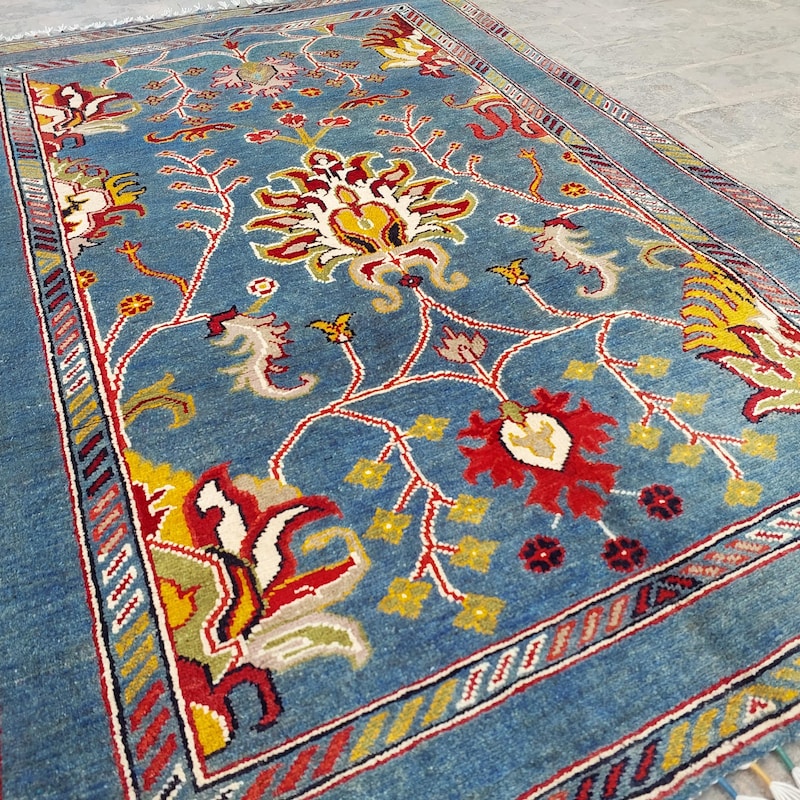 Grey and White 3x5 Rug - Etsy