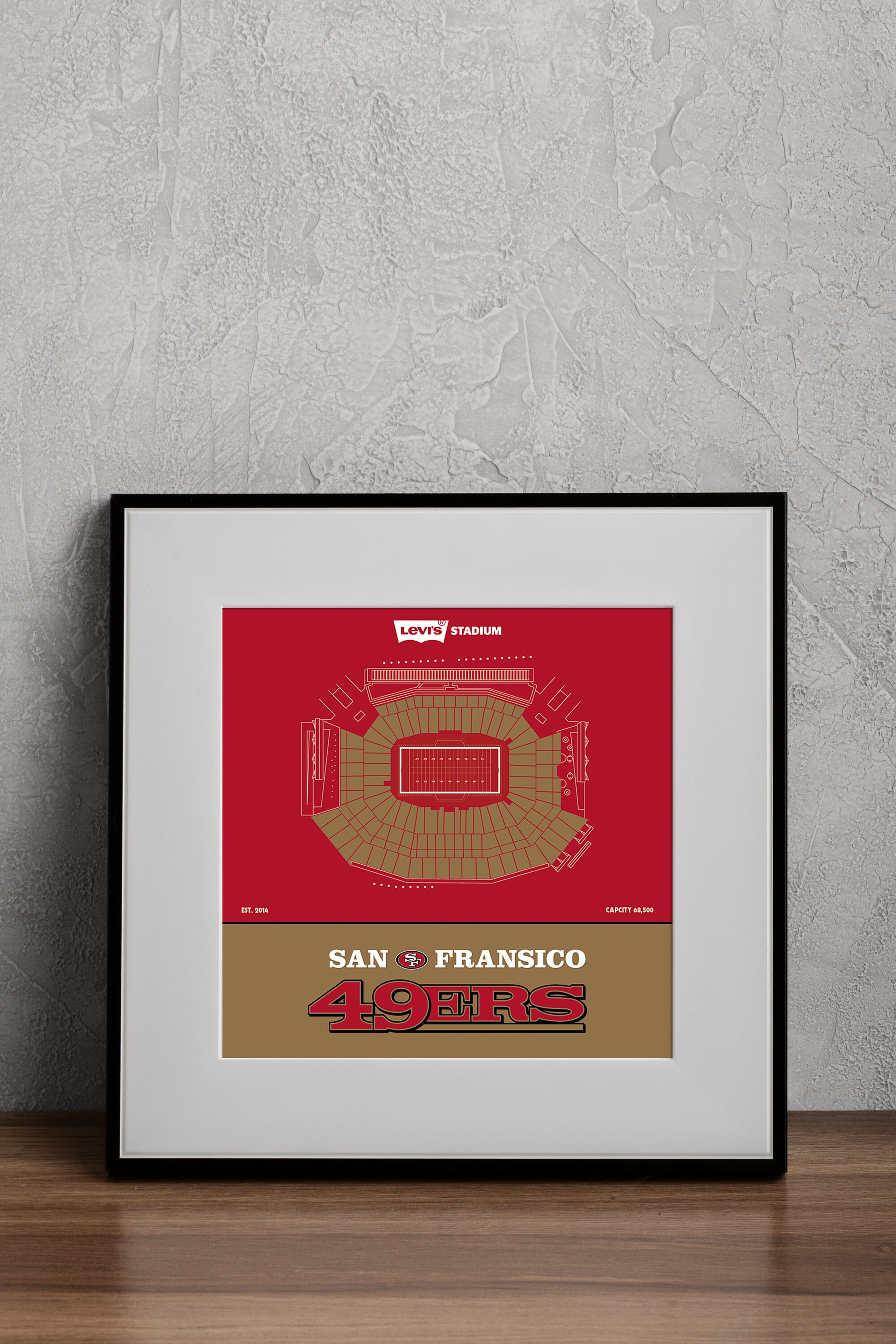Levi's Stadium, San Francisco 49ers Poster, Modern Football Poster. - Etsy
