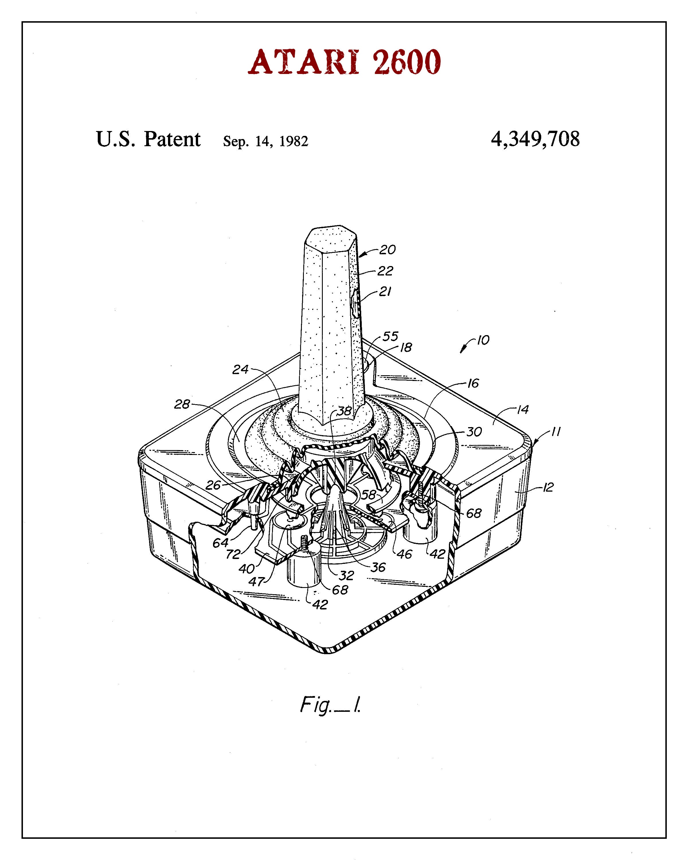 Atari, Atari 2600, Patent Print, Gaming Poster, Wall Art, Instant ...