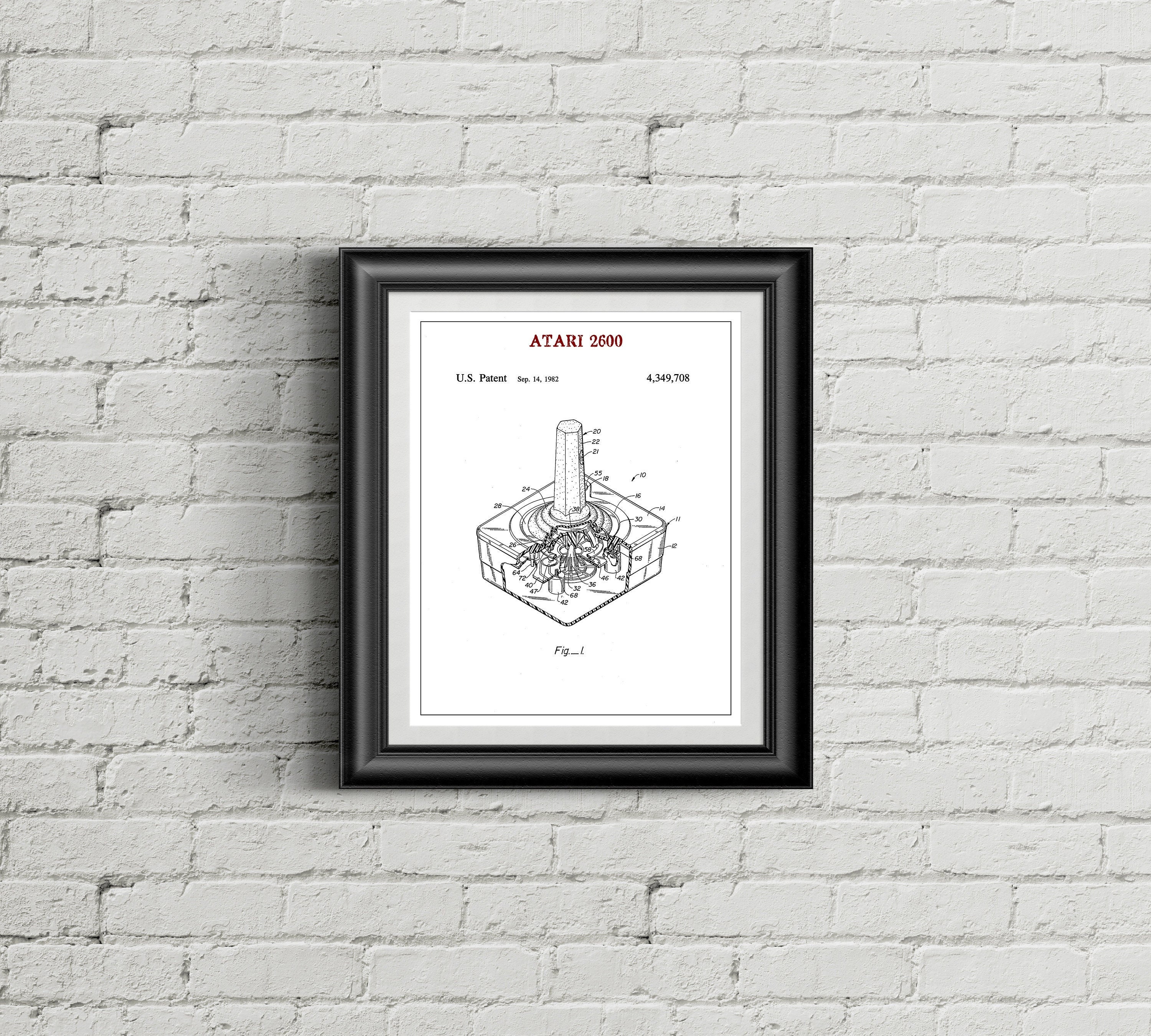 Atari, Atari 2600, Patent Print, Gaming Poster, Wall Art, Instant ...