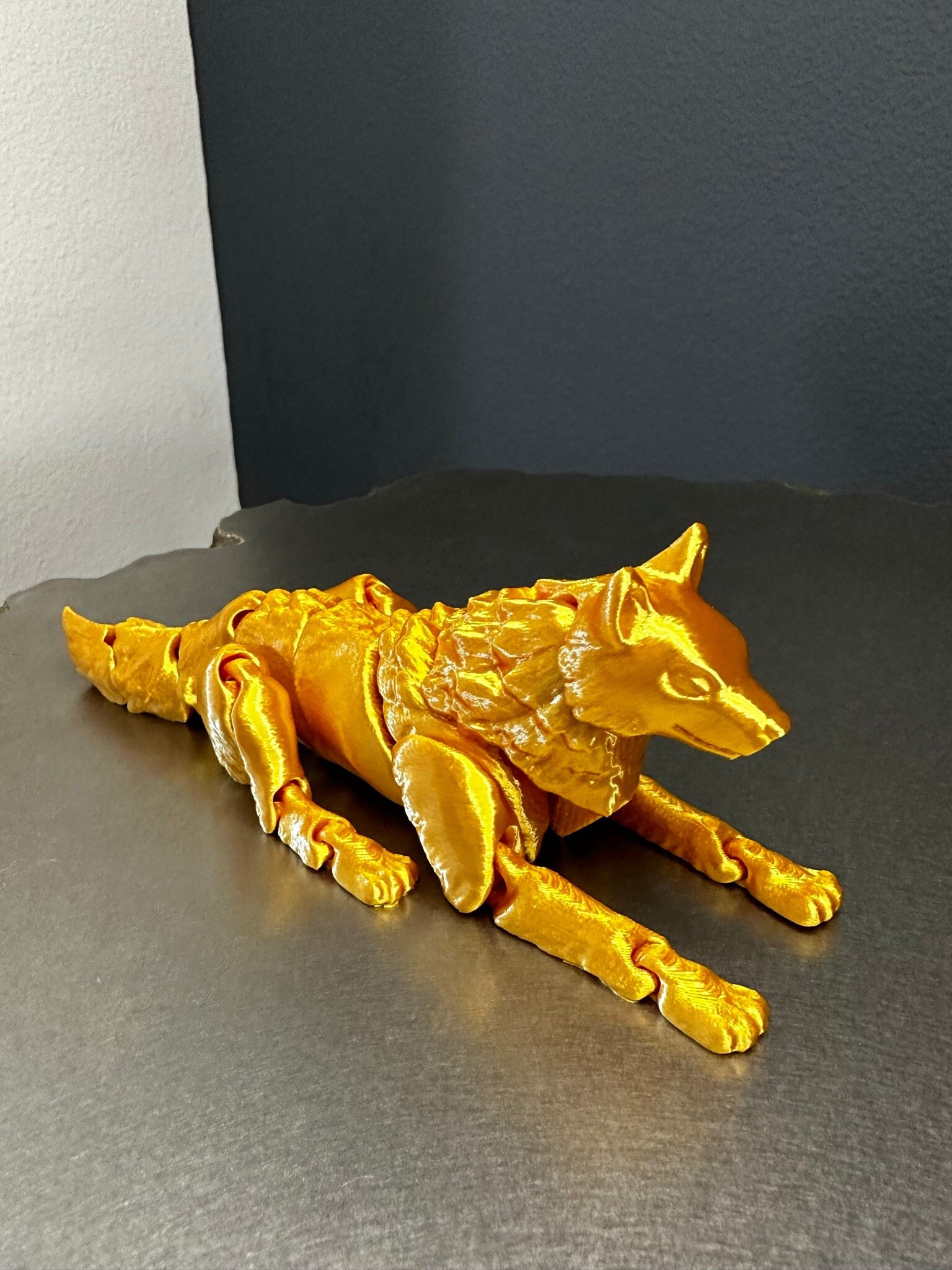 Articulated 3D Printed Wolf Fidget Toy Desk Toy Flexi - Etsy