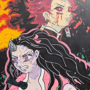 Paintings, Wall Art Demon Slayer - Etsy