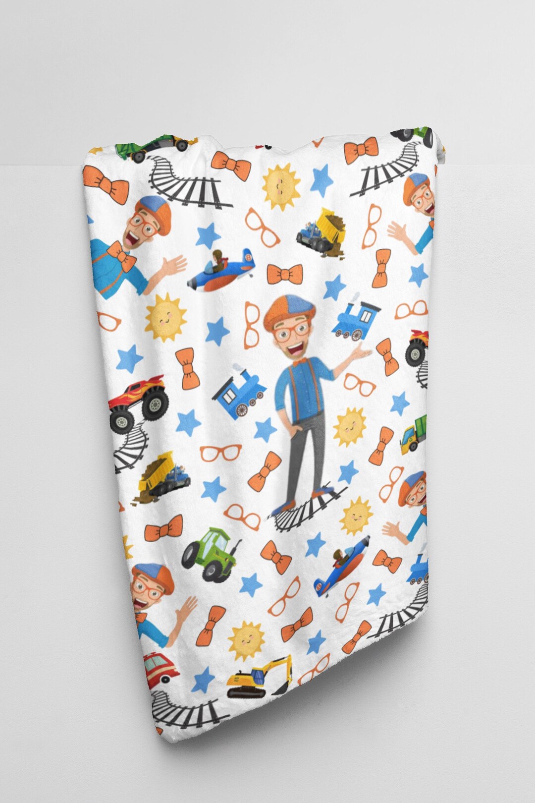 Blippi Blanket/blippi Gift/toddler Boy Gift/toddler Blanket/kid Blanket ...