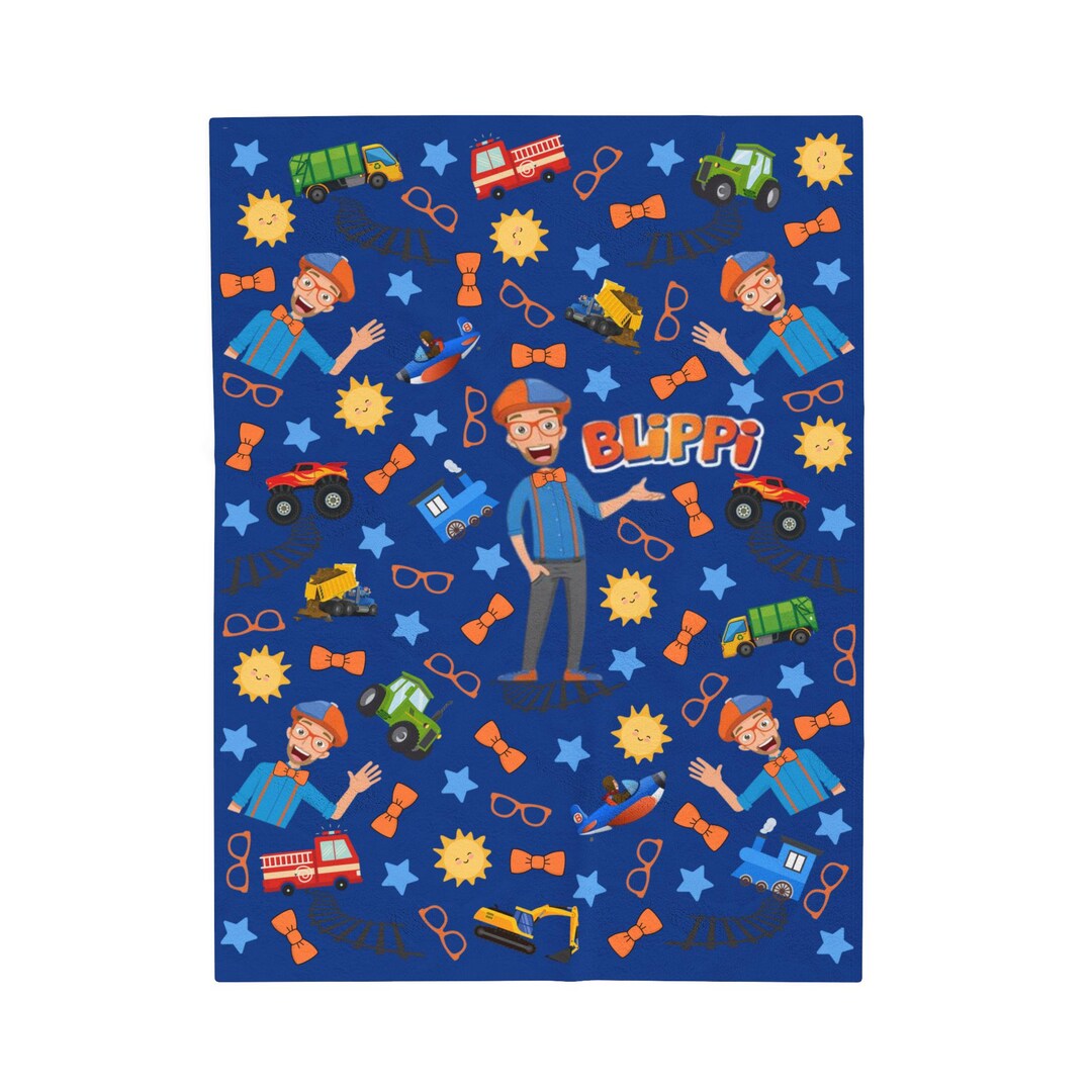 Blippi Blanket/blippi Gift/toddler Boy Gift/toddler Blanket/kid Blanket ...