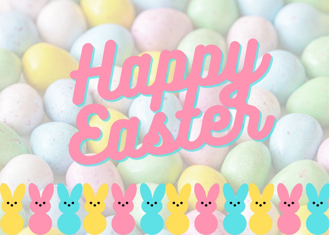 Happy Easter Cards Printable - Etsy