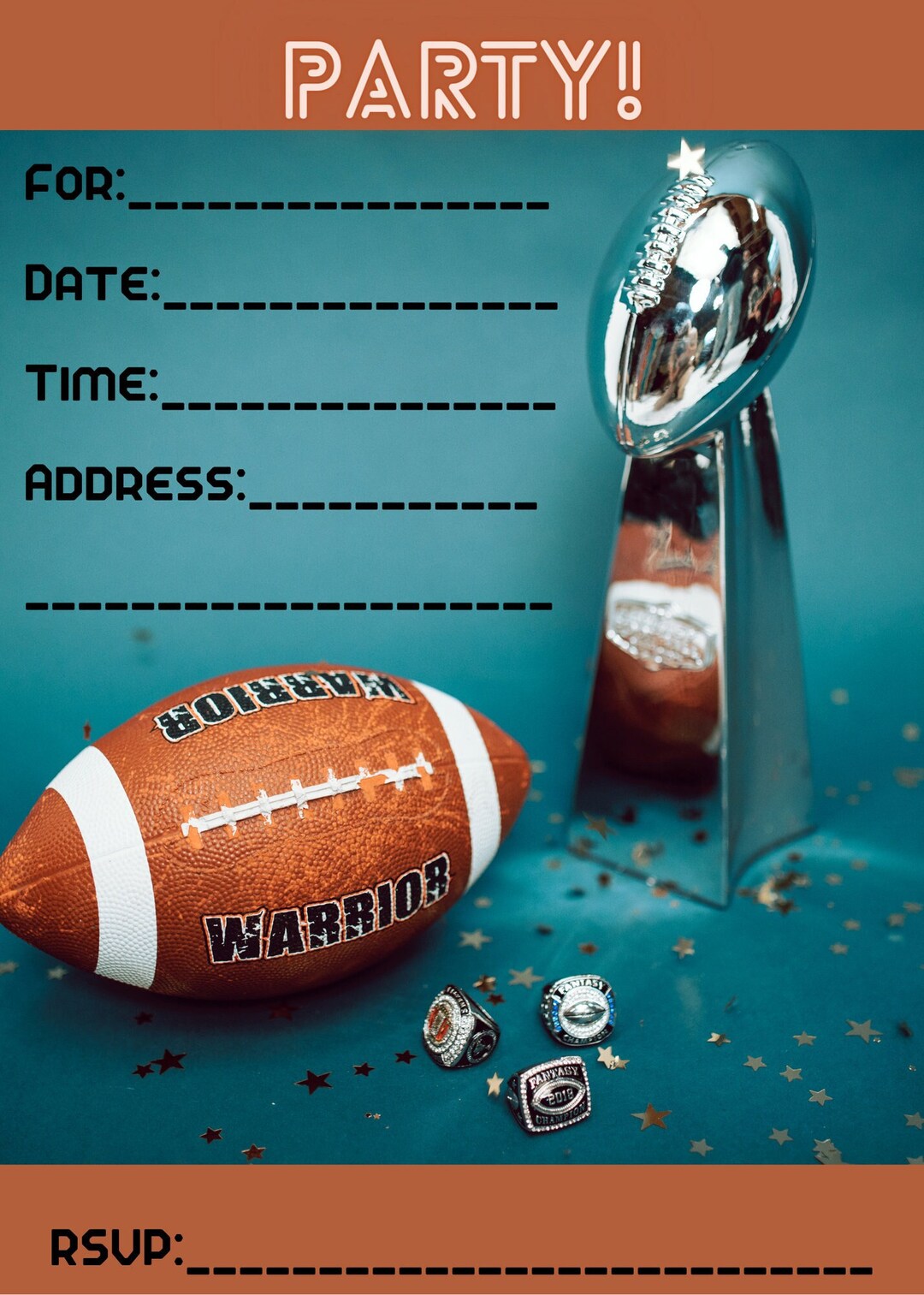 Sports Party Invitation Bundle Printable - Etsy