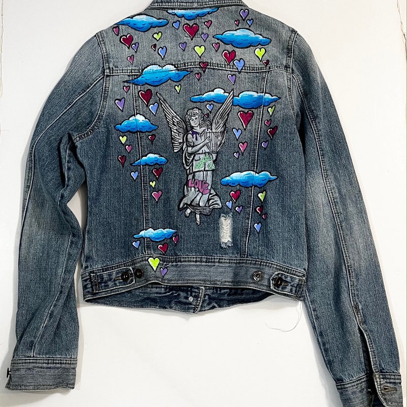 Handpainted Angel Jacket - Etsy