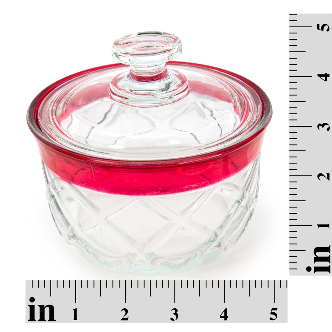 Vintage Indiana Glass Ruby Red Candy Dish With Lid - Etsy