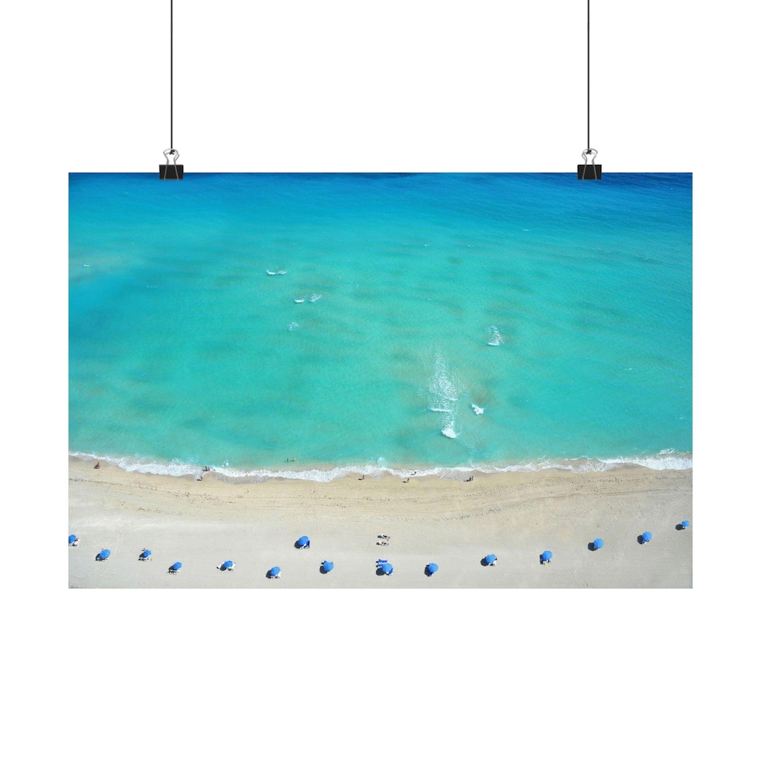 Beach Themed Matte Poster - Etsy