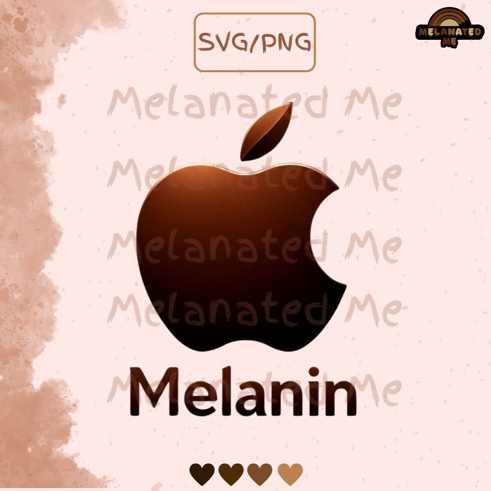 Melanin SVG/PNG, Black Art / Afro Designs / Melanin Apple / Melanin Art ...
