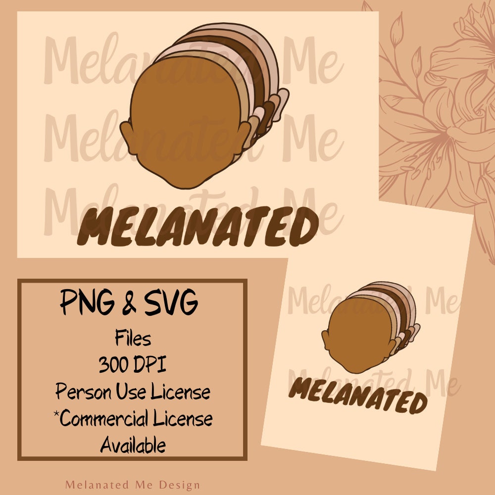 Melanin Shade Heads SVG/PNG,/ Afro Designs / Melanin Lips / Melanin Art ...