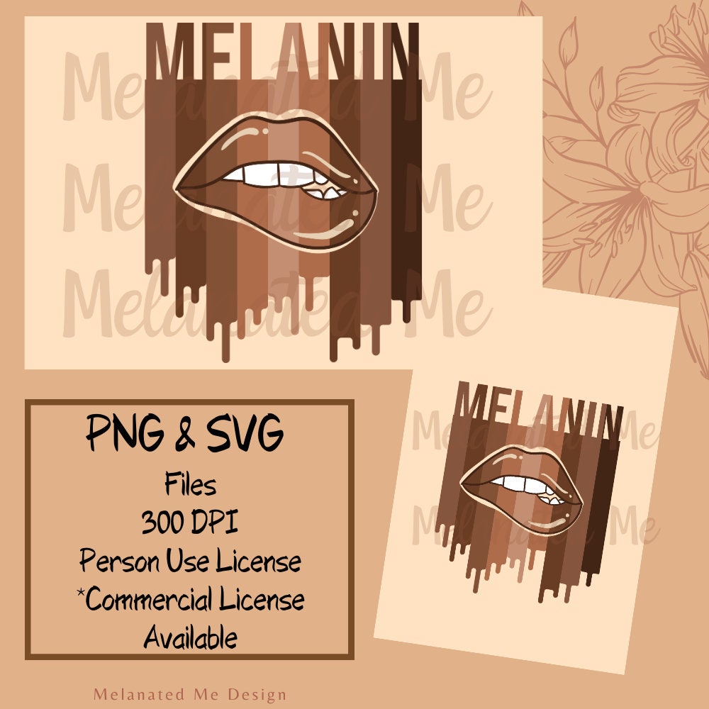 Melanin SVG/PNG, Black Art / Afro Designs / Melanin Lips / Melanin Art ...