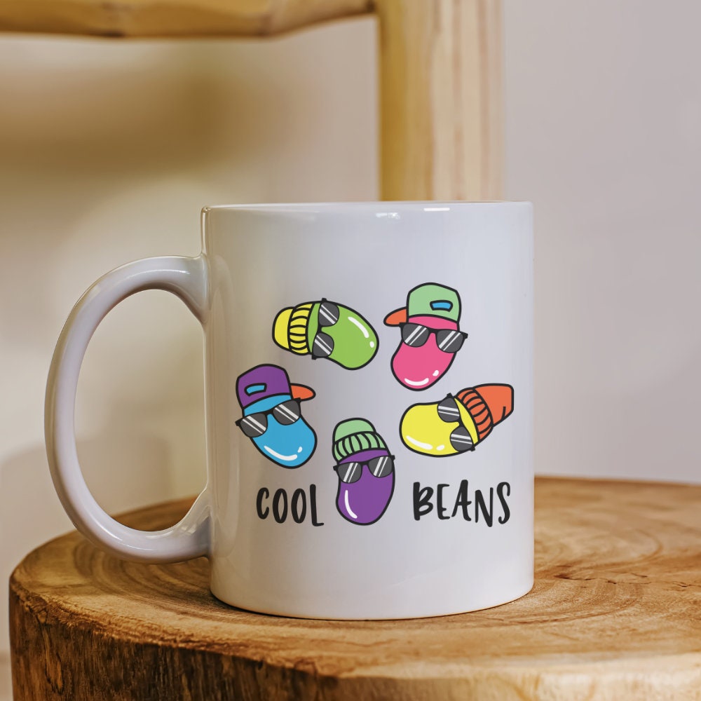 Cool Beans SVG/PNG, Rainbow Beans / Bean Designs / Hiphop Beans / Retro ...