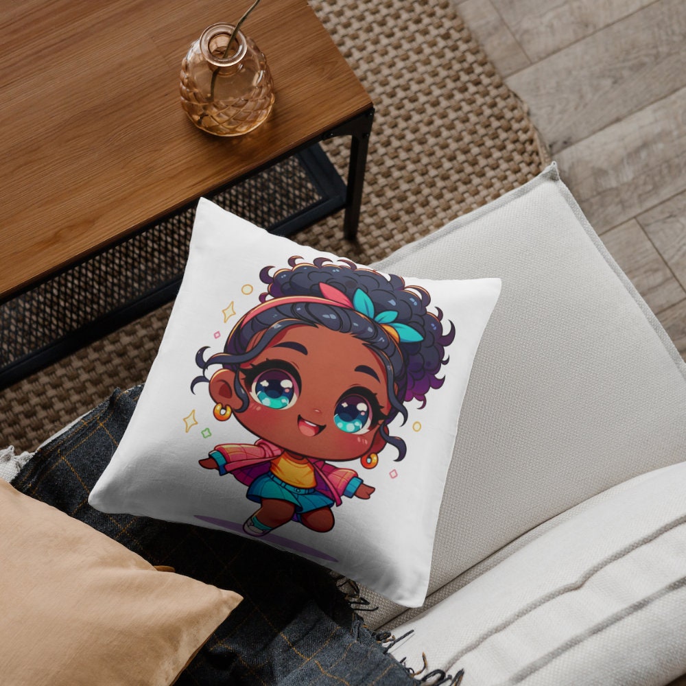 Chibi Bundle SVG/PNG Cute Black Girl, Black Girl PNG, Black Princess ...