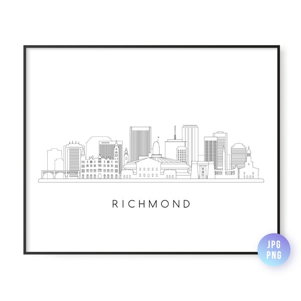 Richmond Skyline - Etsy